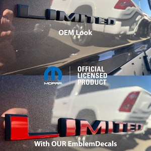 Ram 1500 DT LIMITED Tailgate COMBO Decal Overlay Decal 19 2020 2021 ...