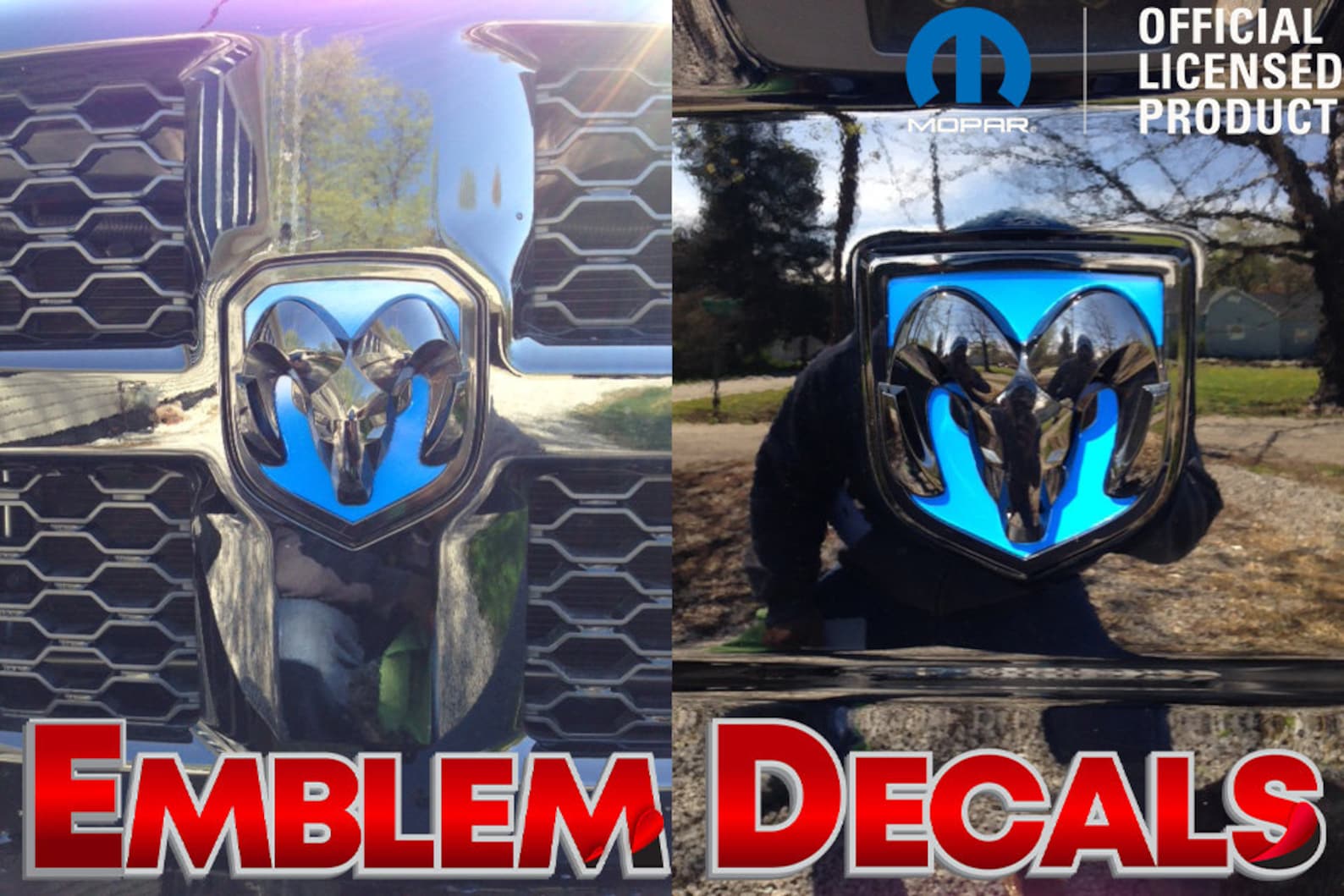 RAM 1500 Ram Heads Front and Rear Emblem Inlays Decals 13 14 - Etsy