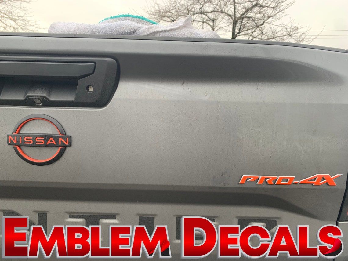 Nissan Frontier Pro4x Tailgate Emblem Decal Overlay 2022 2023 - Etsy