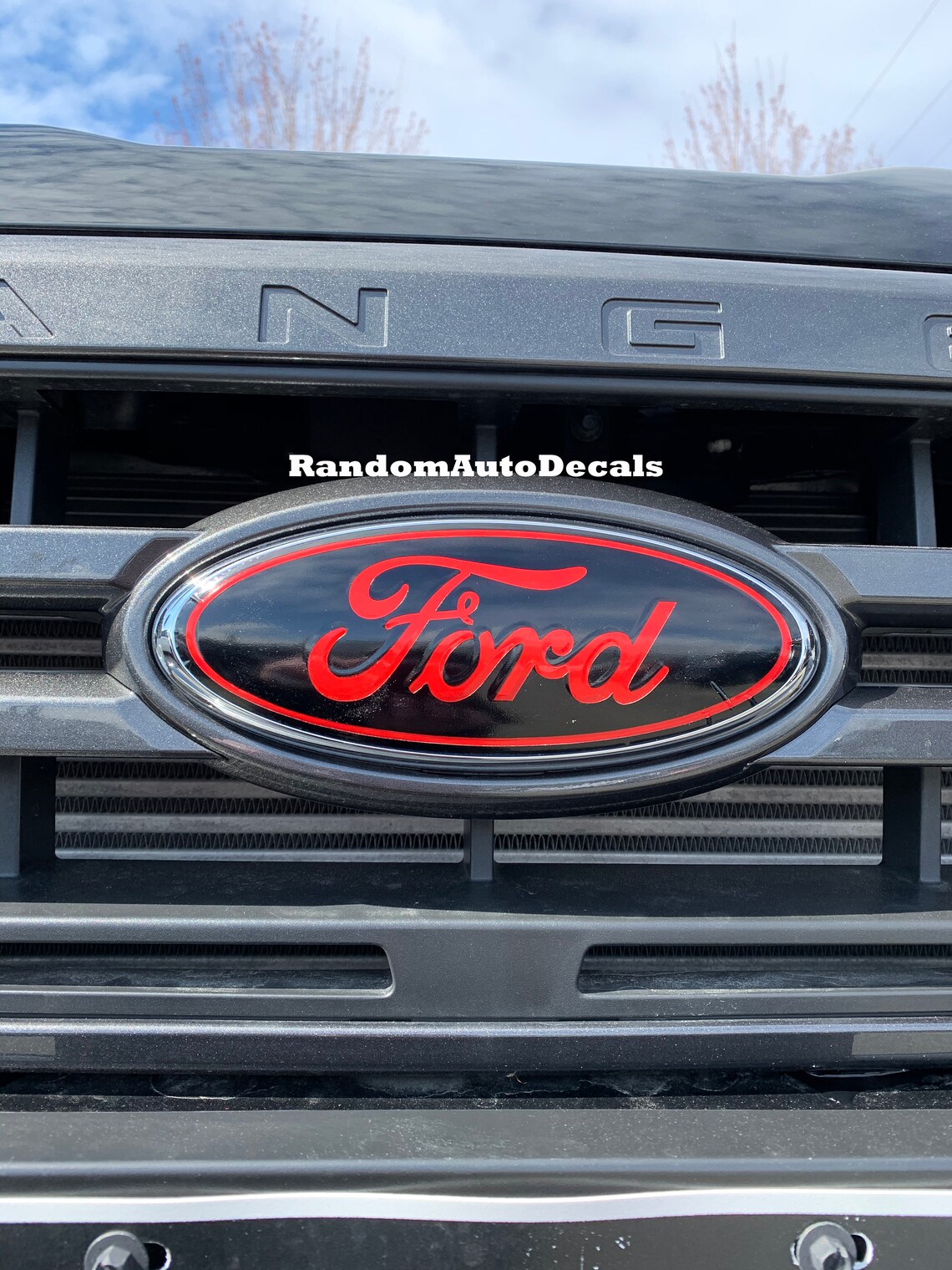 Ford Ranger GRILL & TAILGATE OVAL Emblem Insert Decals 2019 - Etsy