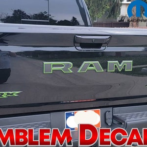 RAM 1500 TRX Tailgate Package Emblem Overlay 2 TONE Decal 2021 2022 ...