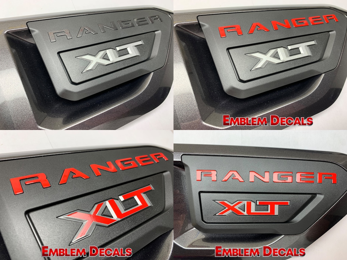 Ford Ranger Side FENDER Emblem Decals WITH TRIM 2019 2020 2021 - Etsy