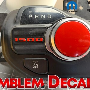 RAM 1500 "dt" Transmission Shifter Shift Knob Decals 2019 2020 2021 ...