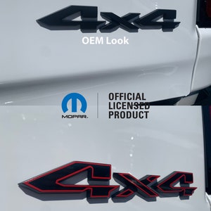 RAM 1500 Rebel Tailgate Package Emblem Overlay 2 TONE Decal 2019 2020 ...