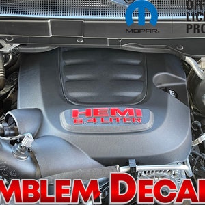 Ram 2500 3500 6.4L HEMI Engine Cover Decals 2019 2020 2021 2022 2023 ...