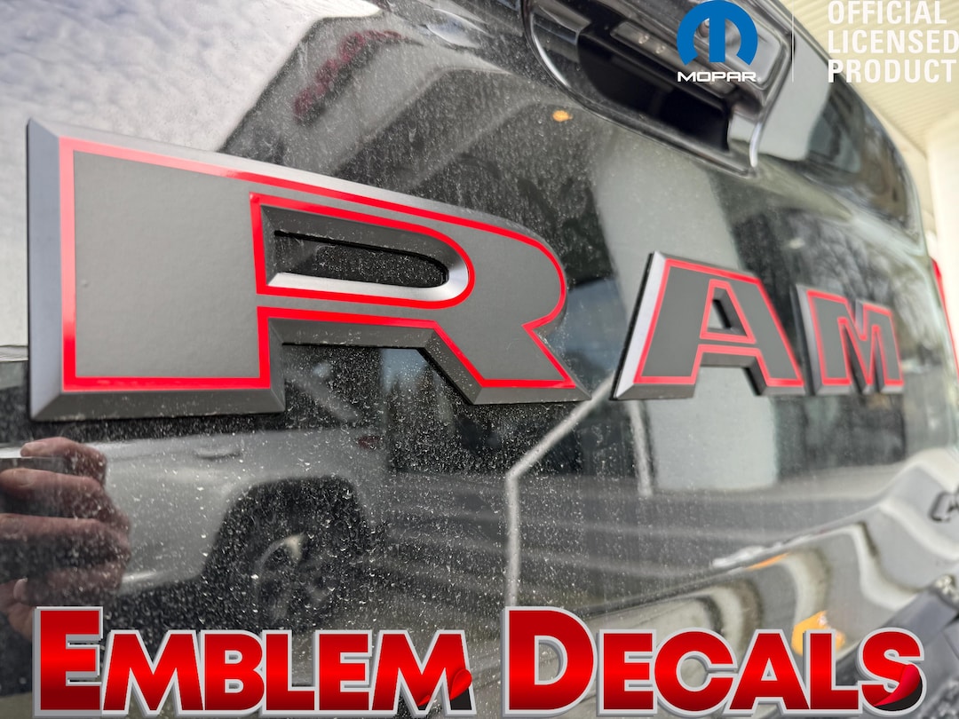 RAM 1500 RHO Tailgate PACKAGE Emblem Overlay 2 Tone Decal 2025 2026 - Etsy