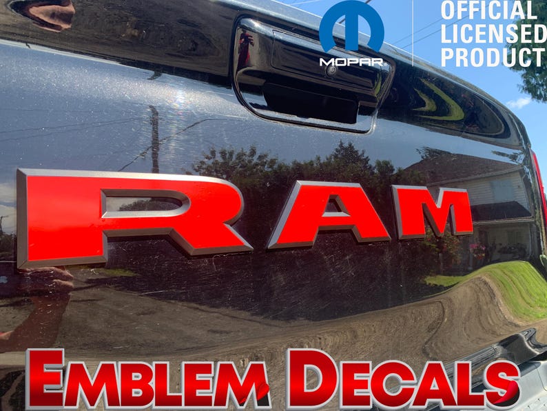 RAM 1500 Tailgate Emblem Decals 2025 SPORT - Etsy
