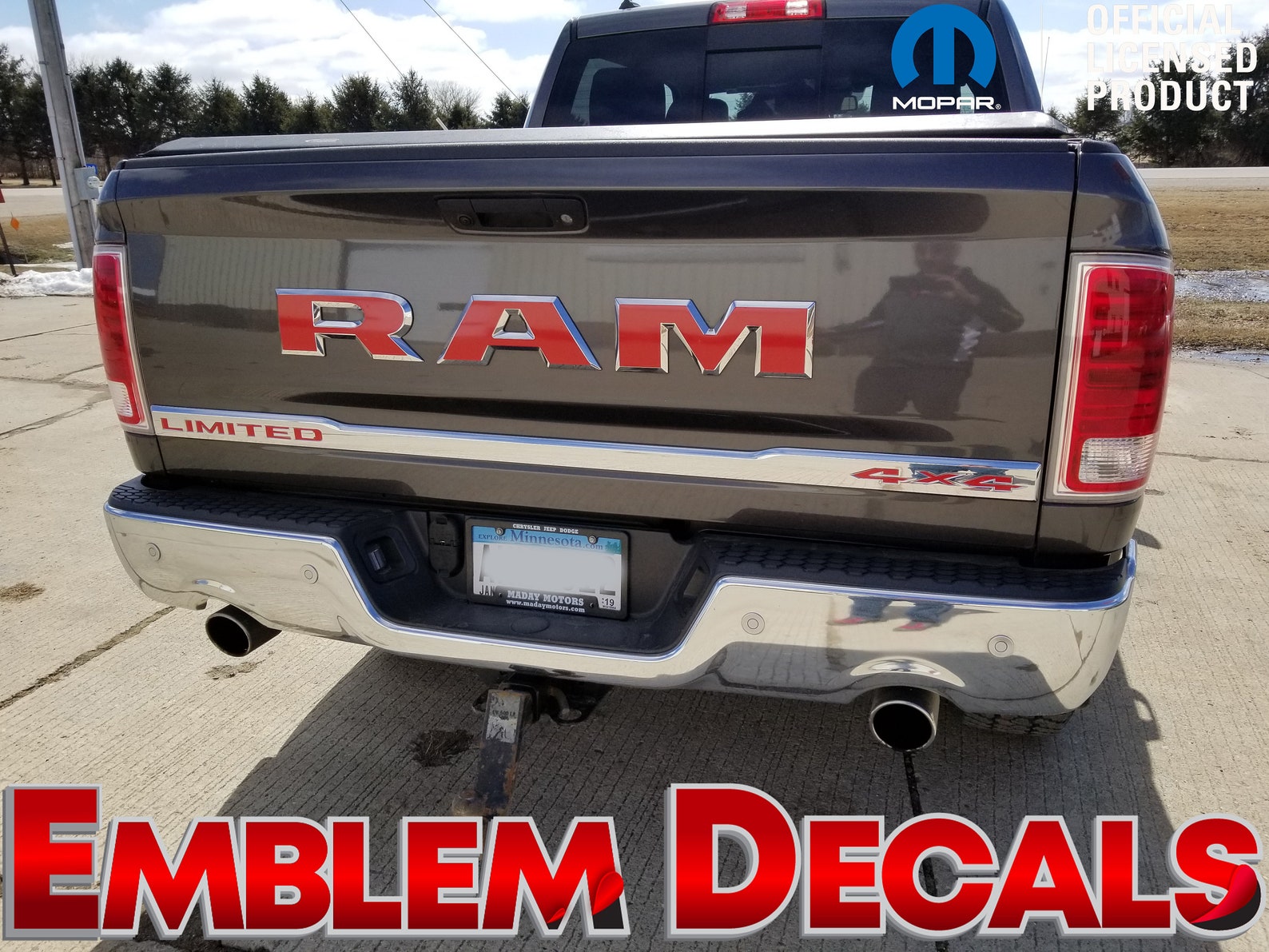 RAM 1500 LIMITED Tailgate Emblem Decals 2016 2017 2018 - Etsy