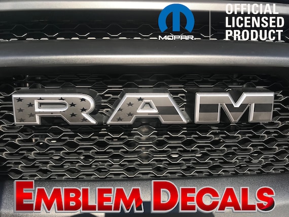 RAM 1500 Grill Emblem Decals REBEL 2019 2020 2021 2022 2023, 59% OFF