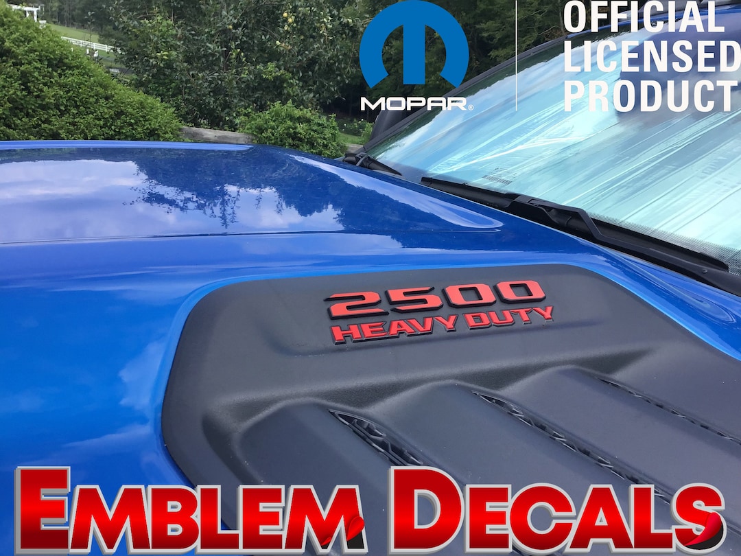 RAM 2500 Hood Emblems Overlay Decal 2023 2024 - Etsy