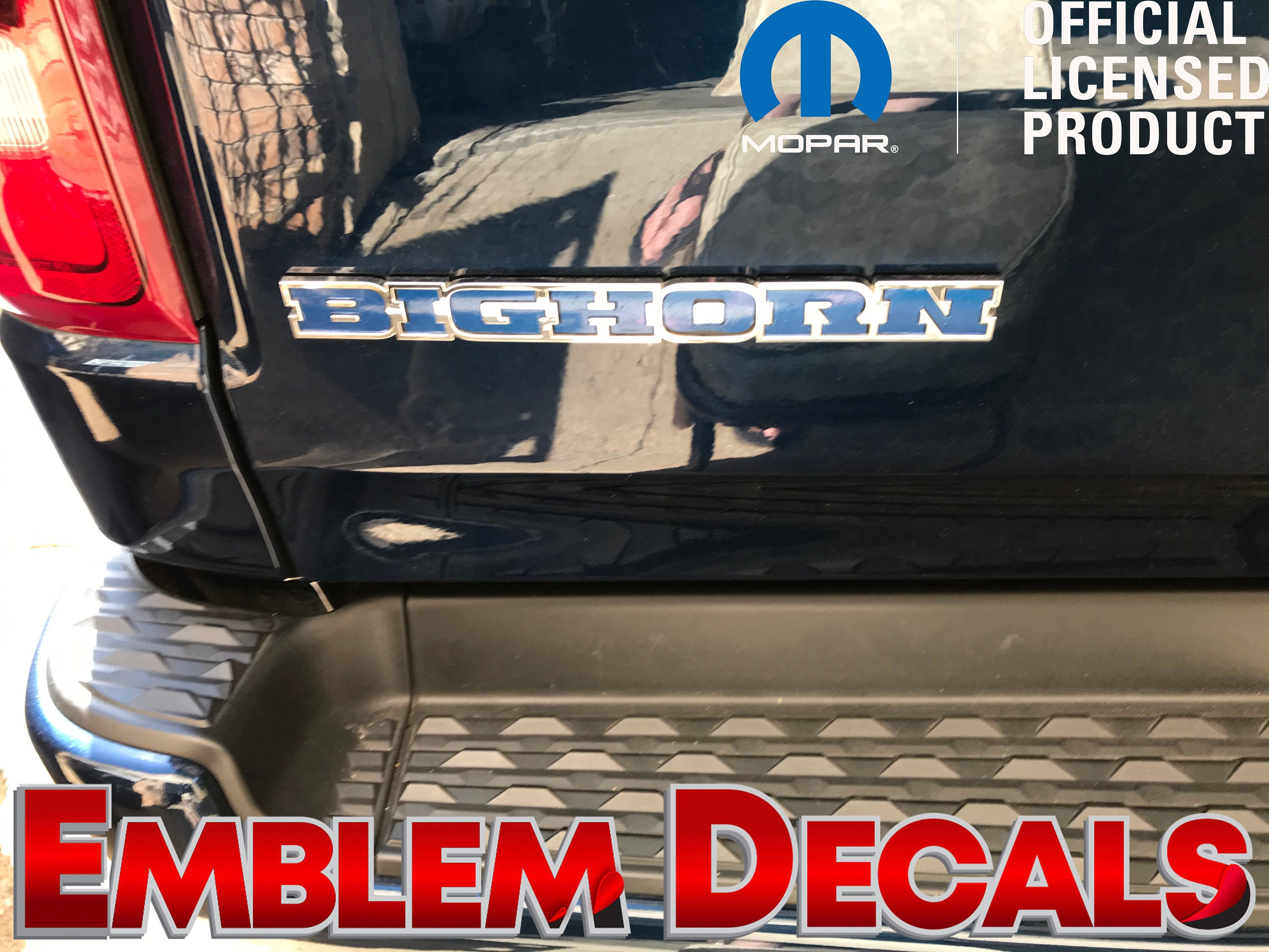 Ram 1500 DT BIGHORN Tailgate Combo Decal Overlay Decal 2019 2020 2021 ...