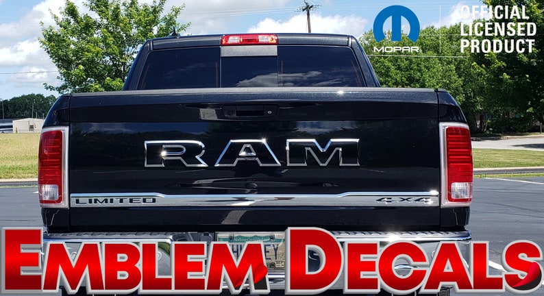 RAM 1500 LIMITED Tailgate Emblem Decals 2016 2017 2018 - Etsy