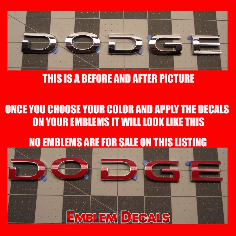 Dodge Lettering Emblem - Etsy