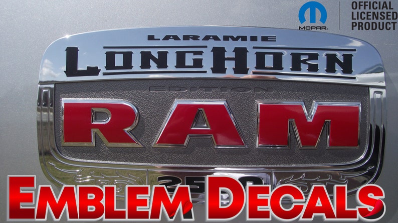 RAM 1500 2500 3500 Longhorn Emblem Decals 2013 2014 2015 2016 - Etsy