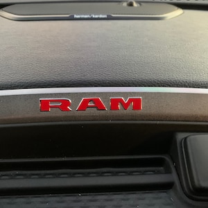 RAM 1500 DT Upper Radio Bezel Console Decals 2019 2020 2021 2022 2023 ...
