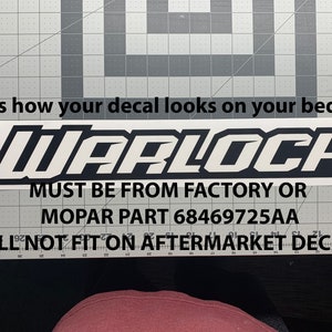 Ram 1500 DS Classic "warlock" Bed Decal ACCENT 2019 2020 2021 2022 2023 ...