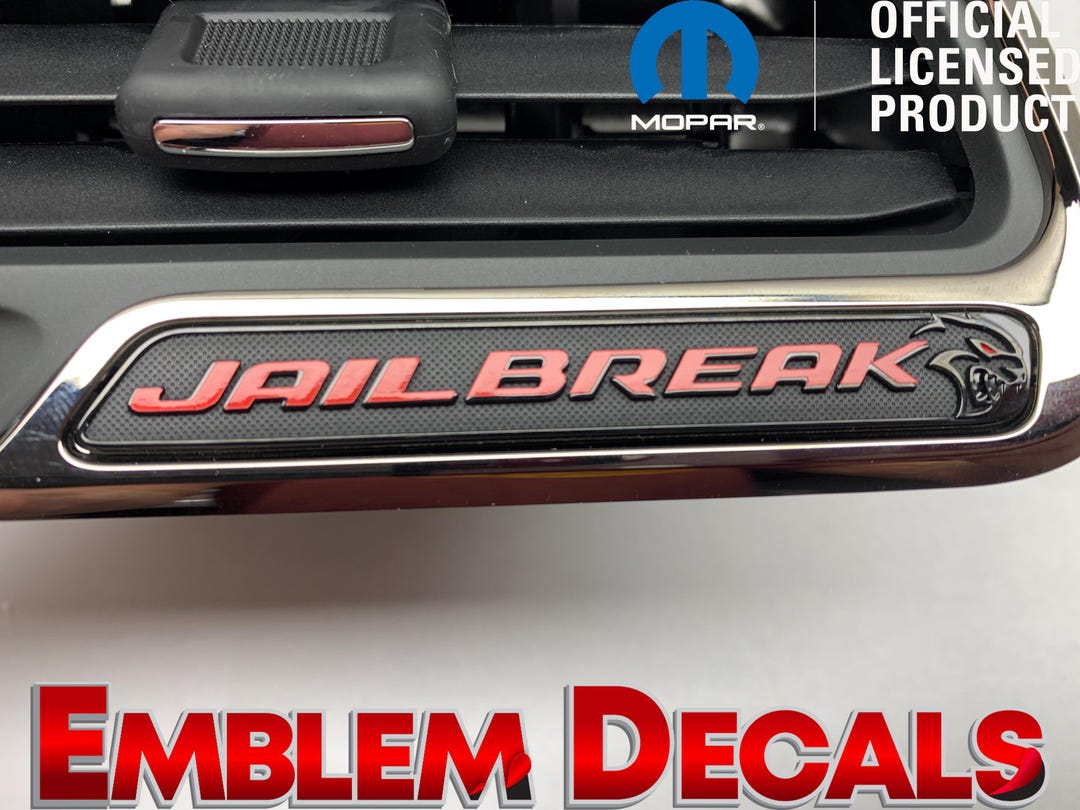 Dodge Challenger JAILBREAK Passenger Vent Decal 2022 2023 - Etsy