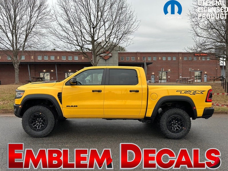 Ram 1500 TRX Solid Bed Decals Decal 2021 2022 2023 2024 OEM SIZE - Etsy