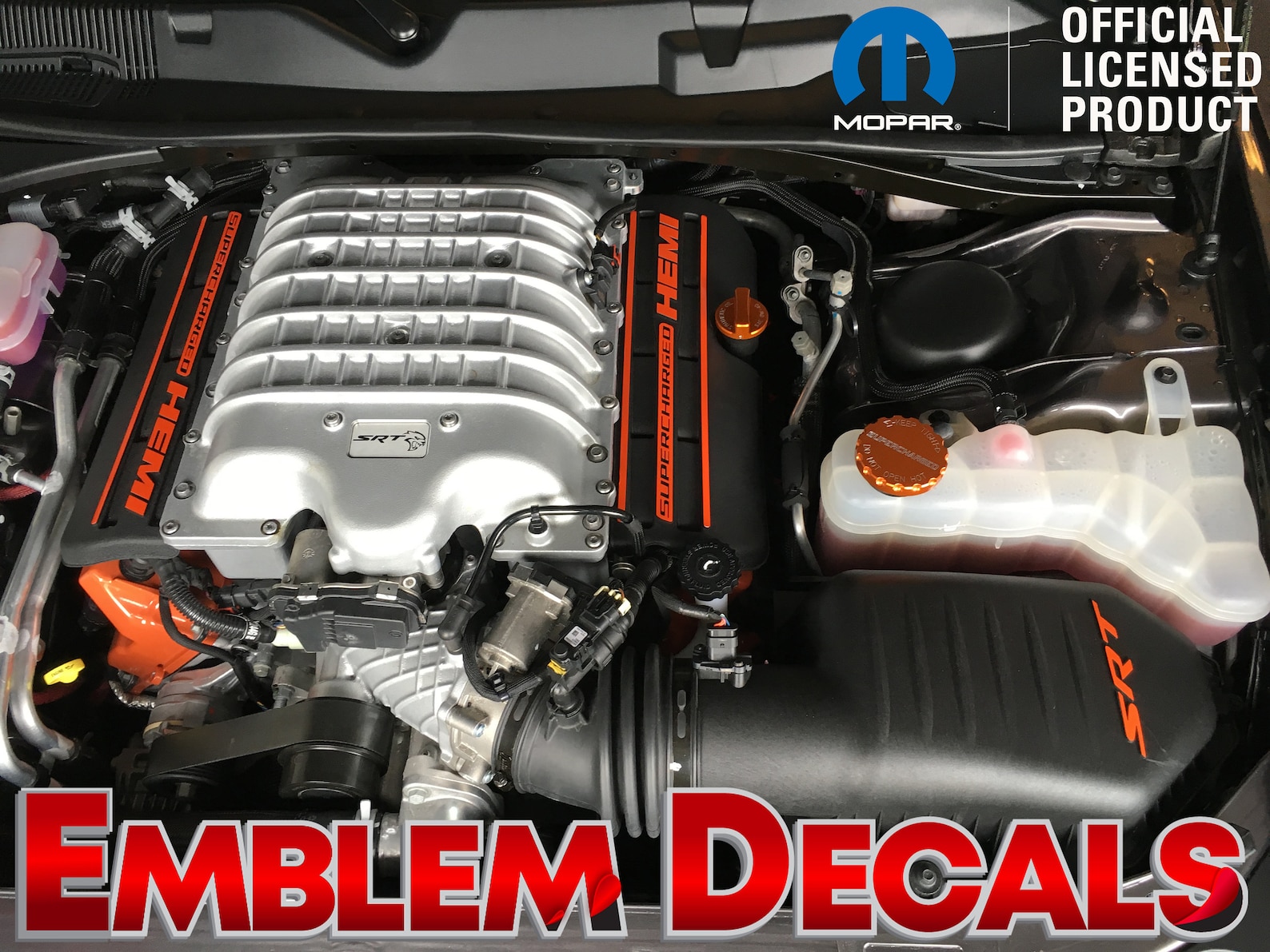 Dodge Charger HELLCAT Engine Decal 15 16 17 18 / 19 20 21 22 23 SEE ...