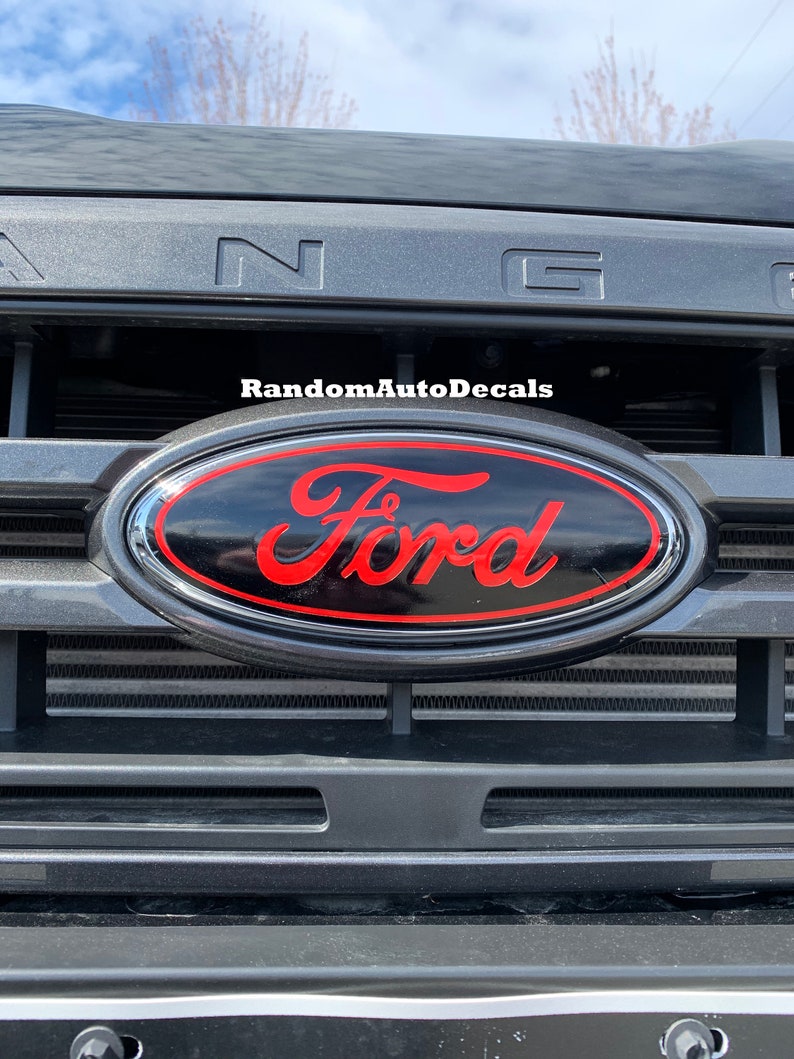 Ford Ranger GRILL OVAL Emblem Insert Decals 2019 2020 2021 | Etsy