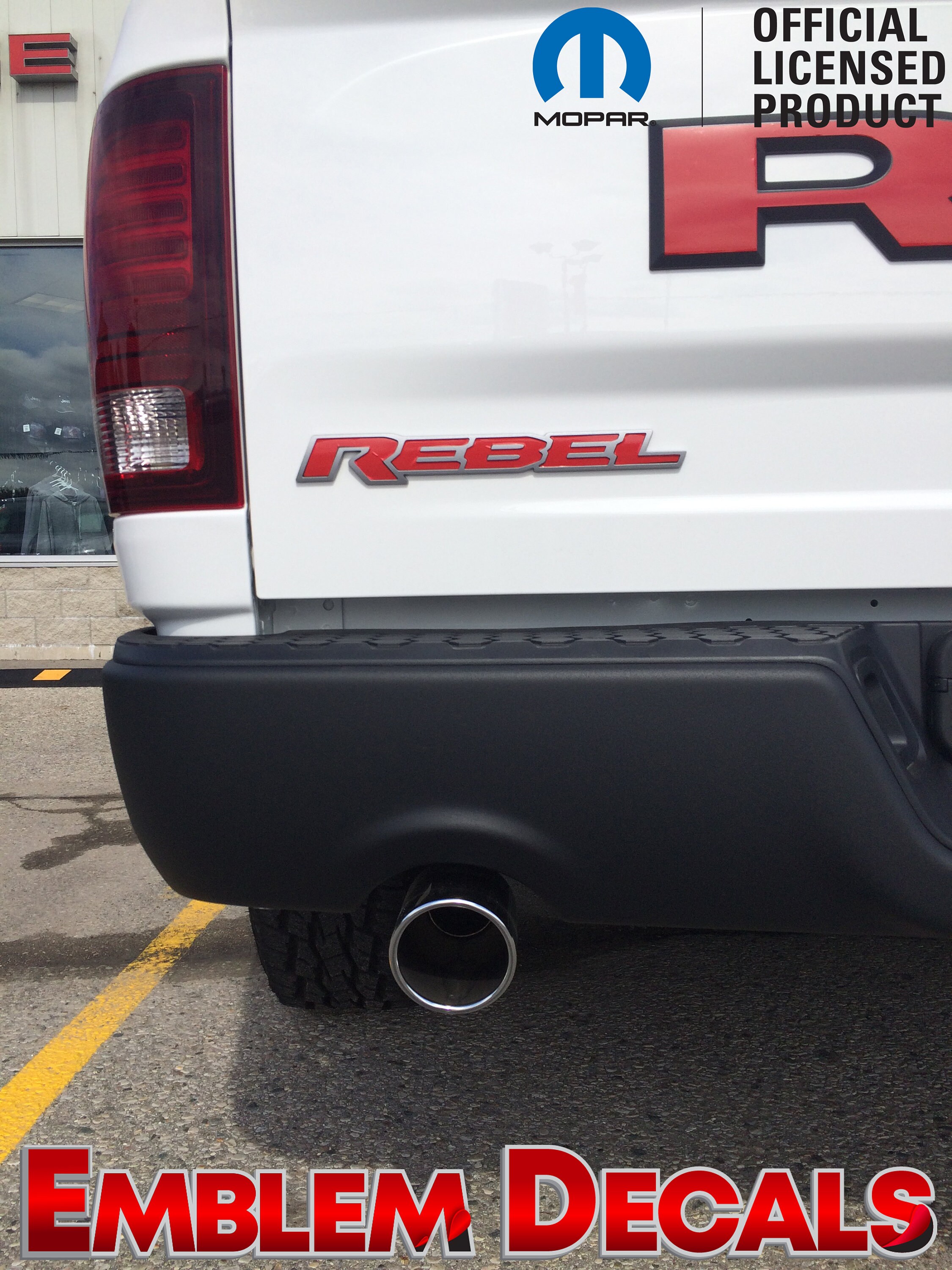 RAM REBEL Rear Emblem Decals 2016 2017 2018 - Etsy