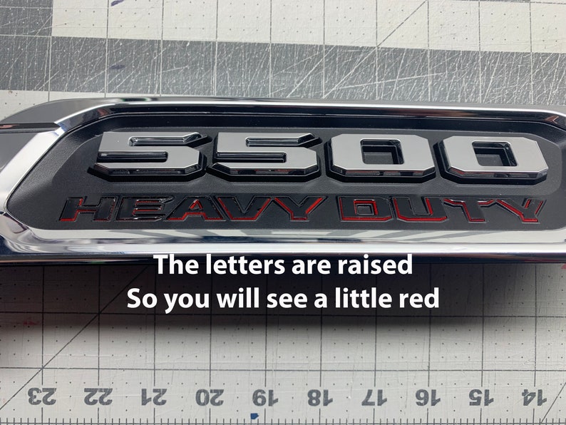 Ram 2500 "heavy Duty" Hood Emblem Decal Overlay 2019 2020 2021 2022 ...