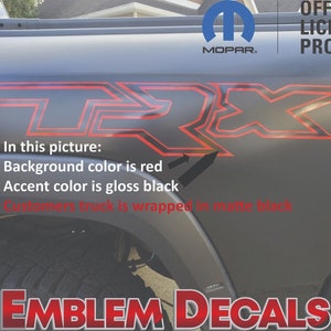 Ram 1500 TRX 2 Tone Bed Decals Decal 2021 2022 2023 - Etsy