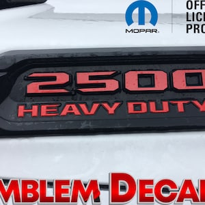 RAM 2500 Hood Emblems Overlay Decal 2019 2020 2021 2022 2023 2024 - Etsy