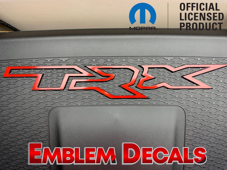 Ram 1500 TRX Engine Cover Emblem Overlay Decal 2021 2022 2023 2024 - Etsy
