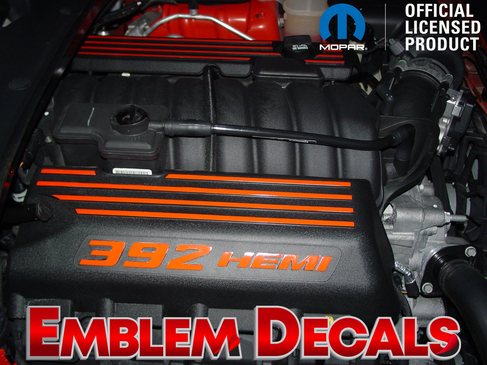Dodge Charger 392 Hemi Engine Decal 09 2010 11 12 13 14 15 16 17 18 19 ...