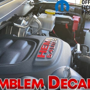 Ram 2500 3500 6.4L HEMI Engine Cover Decals 2019 2020 2021 2022 2023 ...