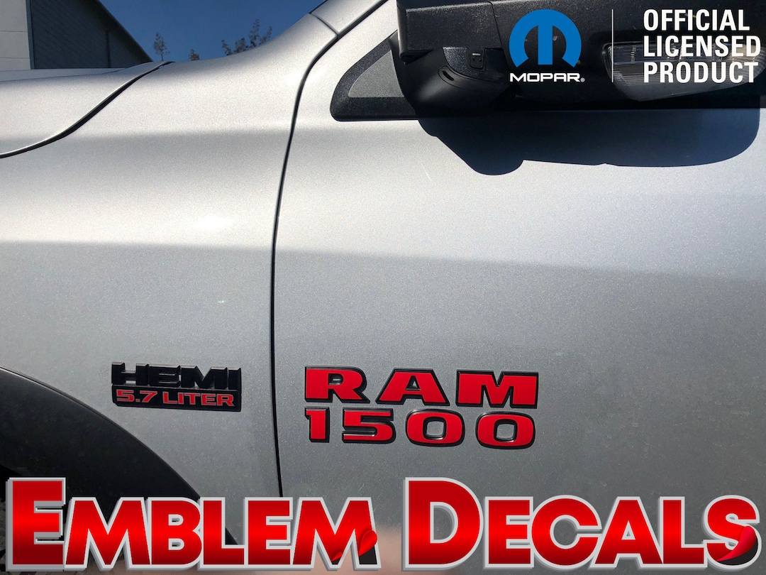 Dodge " RAM 1500 4x4 " Emblem Decals 2009 2010 2011 2012 - Etsy