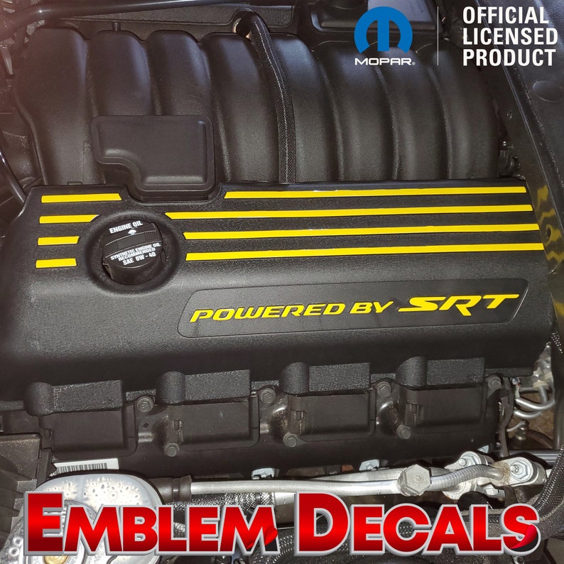 Dodge Charger POWERED BY SRT Engine Decal 11 12 13 14 15 16 17 - Etsy
