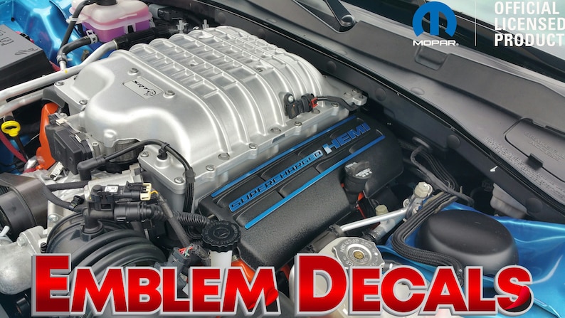Dodge Charger HELLCAT Engine Decal 15 16 17 18 / 19 20 21 22 - Etsy