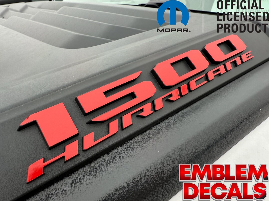 2026 RAM " 1500 HURRICANE " SPORT Performance Hood Emblems Overlay ...