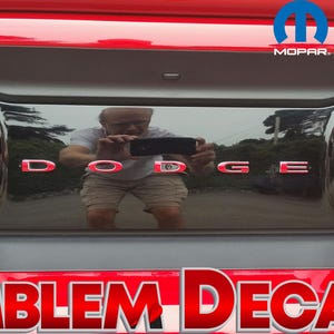 Dodge Challenger Rear DODGE Emblem Decal 2015 2016 2017 2018 2019 2020 ...