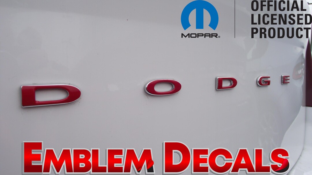 Dodge Avenger Trunk DODGE Emblem Decal 2008 2009 2010 2011 2012 2013 ...