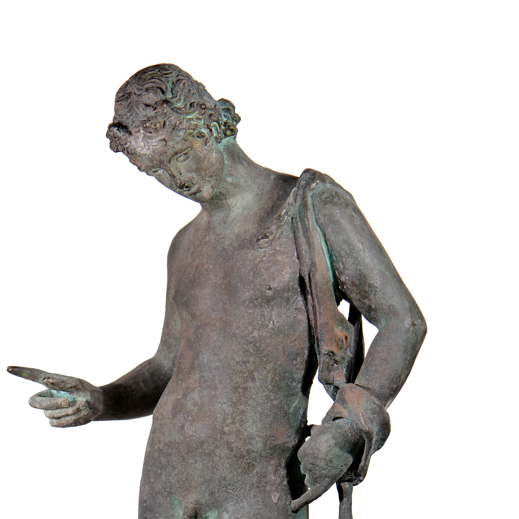 Narcissus bronze statue 2559 made in Italy gift | Etsy