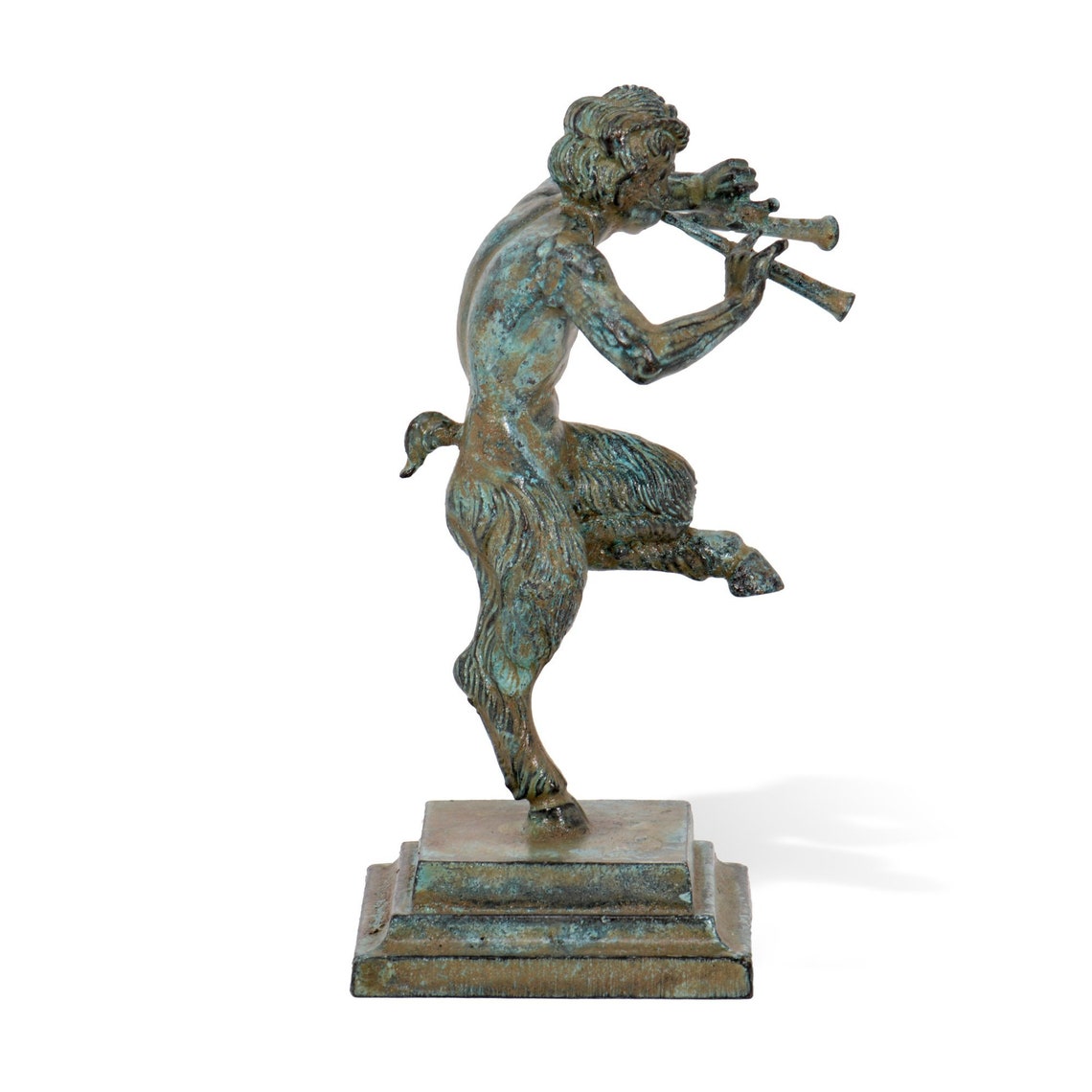Faun With the Flauts Greek Statue of a Satyr H 45 Inch - Etsy