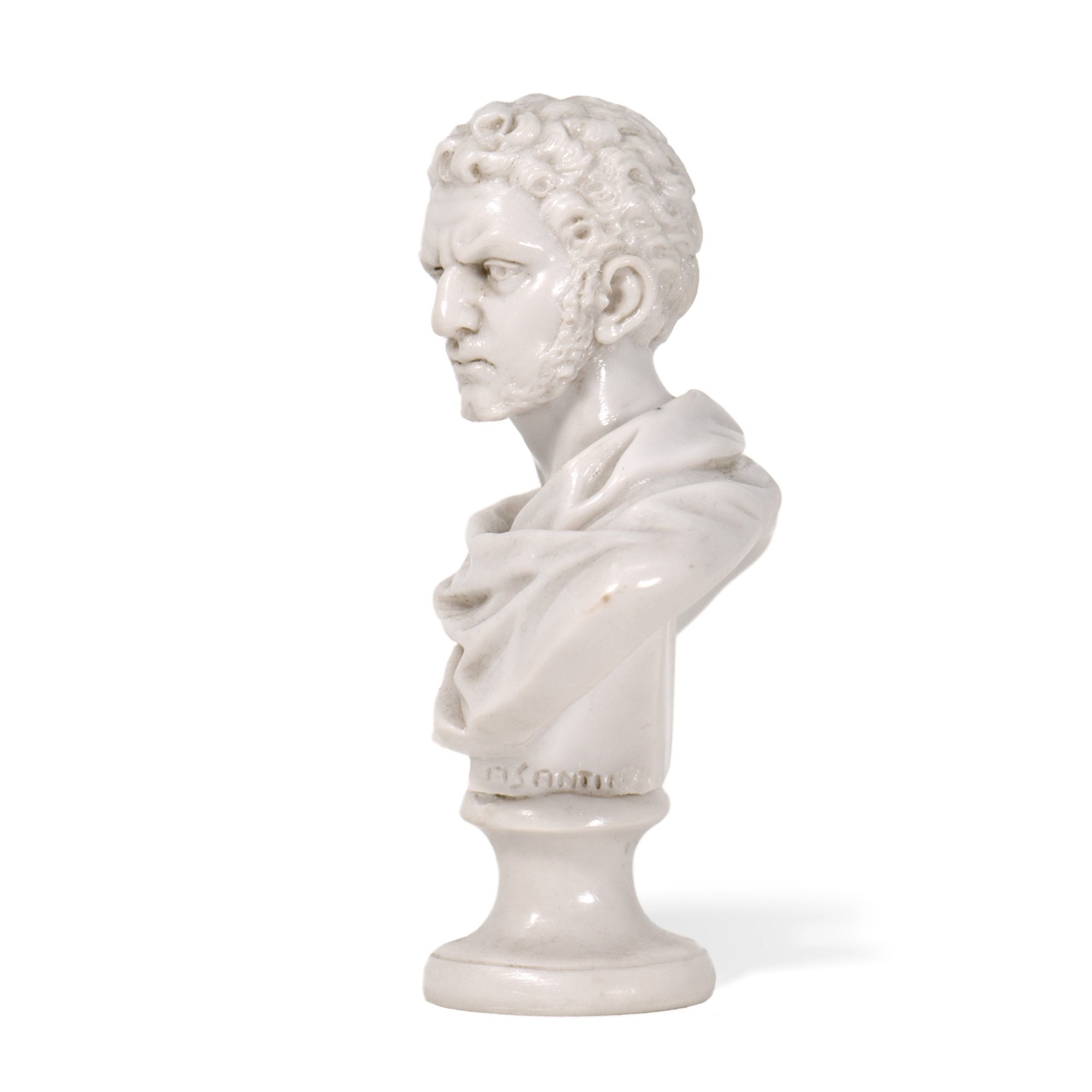 Head of Roman Emperor Caracalla - Handcrafted Carrara Marble Bust ...