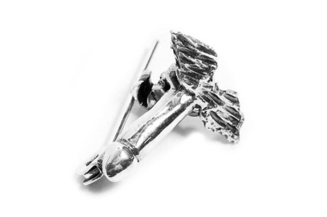 Pin With Winged Phallus of Pompeii Fascinus Sterlin Solid Silver 925 - Etsy