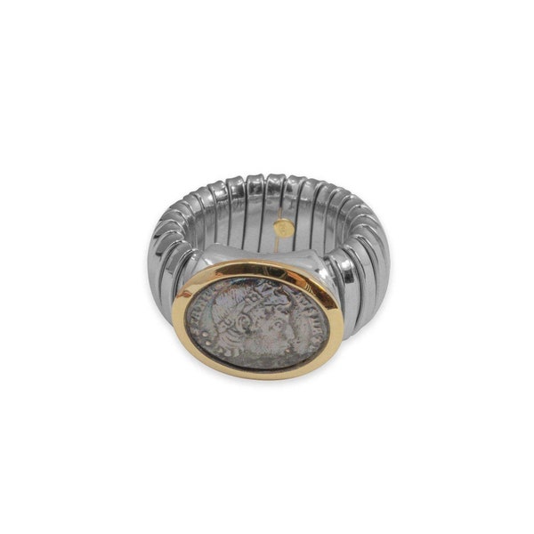 Silver Coin Ring - Etsy