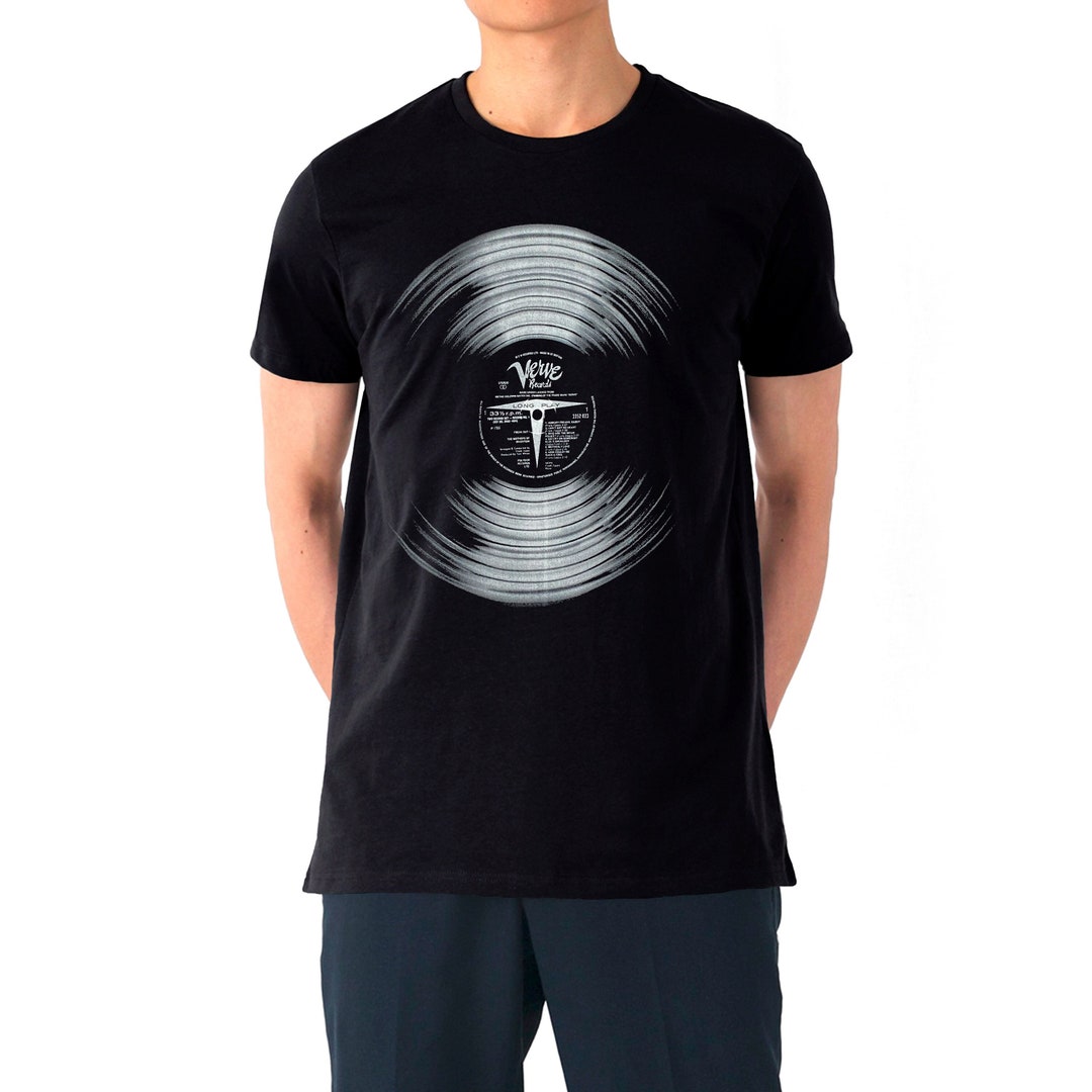 Men’s “vinyl Print” T-shirt – Retro Style & 100% Cotton Quality - Etsy