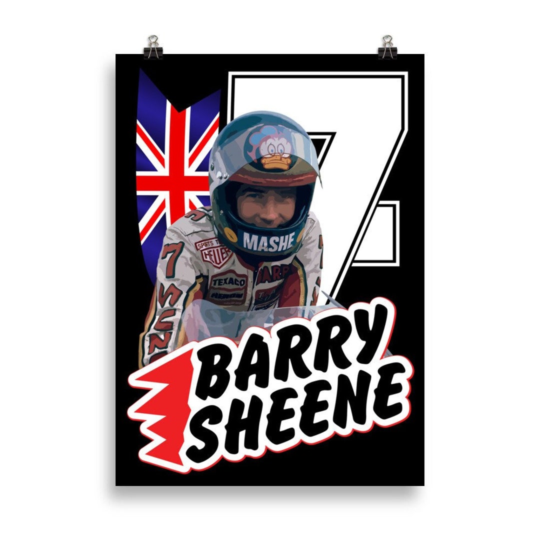 Barry Sheene Britain's World Champion Retro Racer Poster - Etsy