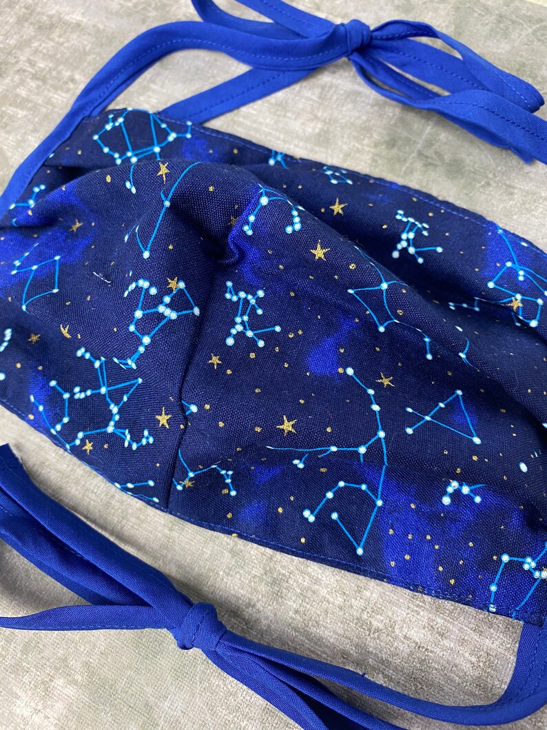 Washable Tie Back Face Mask for Adults Men Women. Quality | Etsy