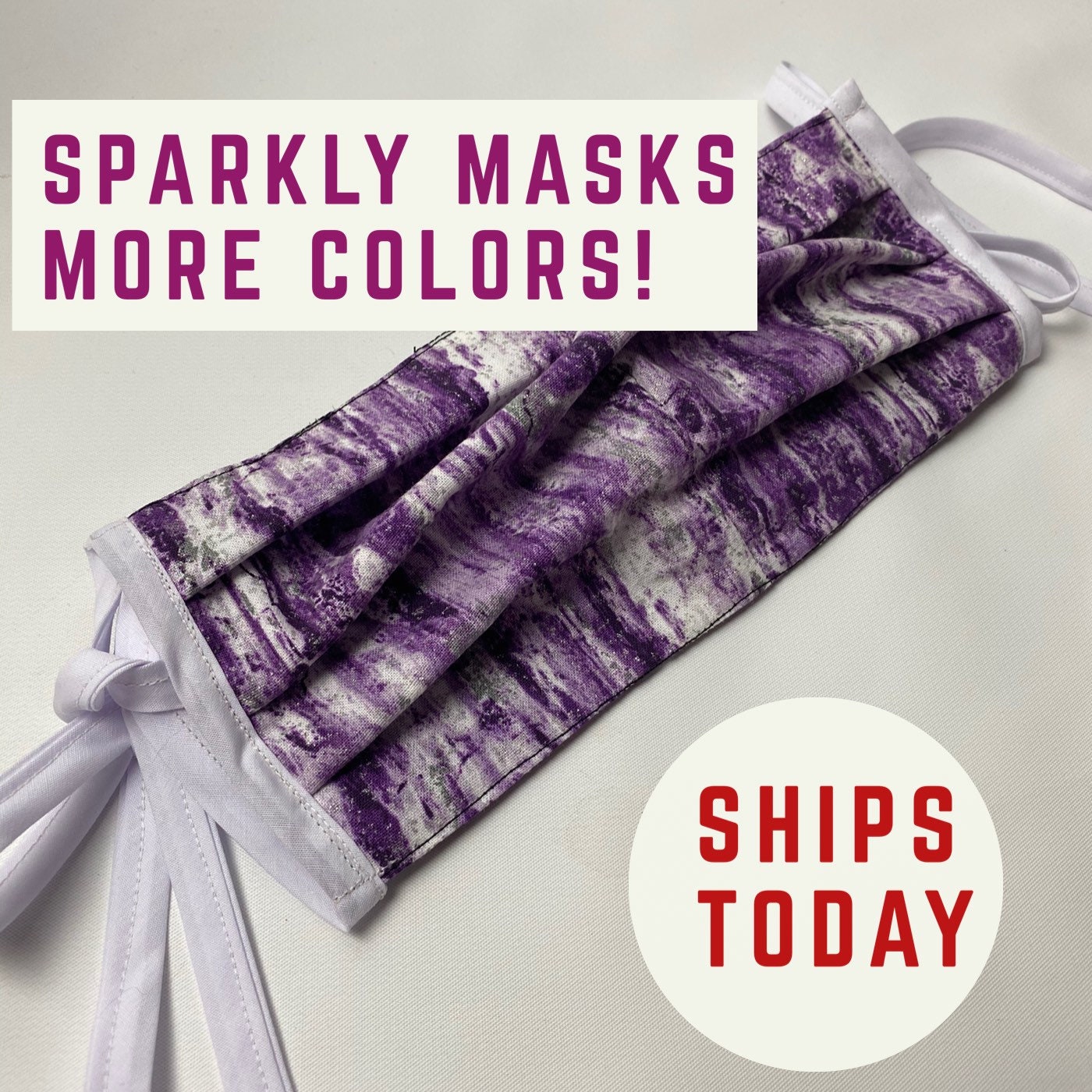 Tie back Face Mask with pleating for adult men women double | Etsy