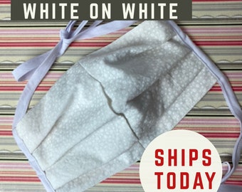 Washable Tie Back Face Mask for Adults Men Women. Quality | Etsy