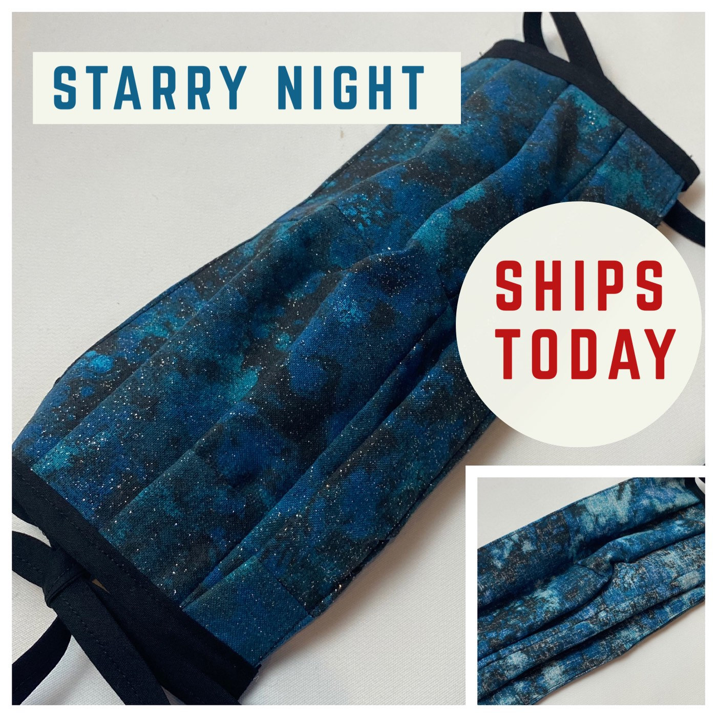 Washable Tie Back Face Mask for Adults Men Women. Quality Comfortable ...