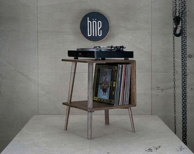 MADELEINE // Small Modern Record Player Stand / Vinyl Storage / Records ...
