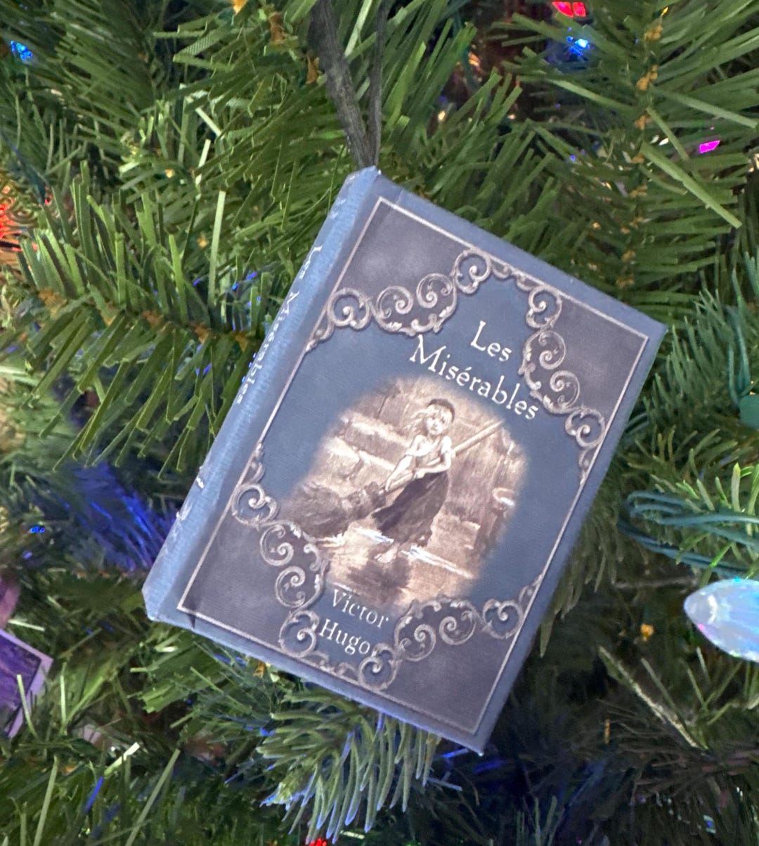 Les Misérables by Victor Hugo - Miniature Printed Book Ornament - Etsy